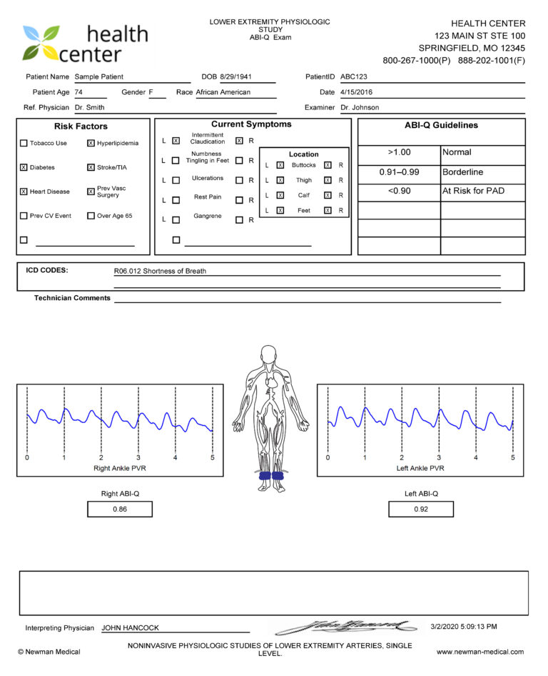 ABI-Q Exam | Newman Medical